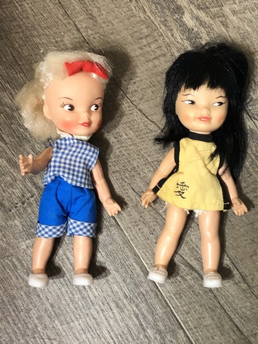 Vintage Heidi and Jan Rubber Dolls 5" Tall Remco 1966 JAN WORKS | eBay