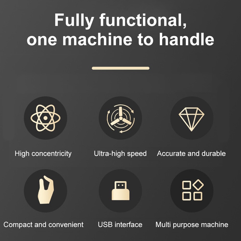 USB Electric Hand Drill Tool Set with Drill Bits Woodworking Craft ...