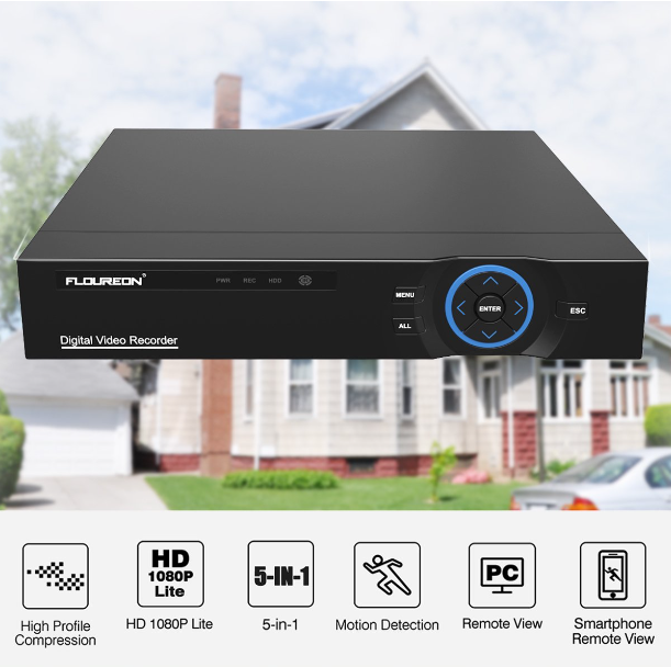 Smart CCTV DVR 4/8/16 Channel HD 1080P Digital Video Recorder; No HDD ...