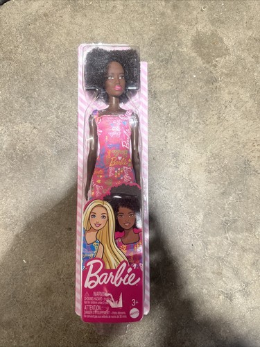 Mattel Barbie Doll - BARBIE Black Afro in Pink Logo Dress HGM58 NRFB 194735052431| eBay