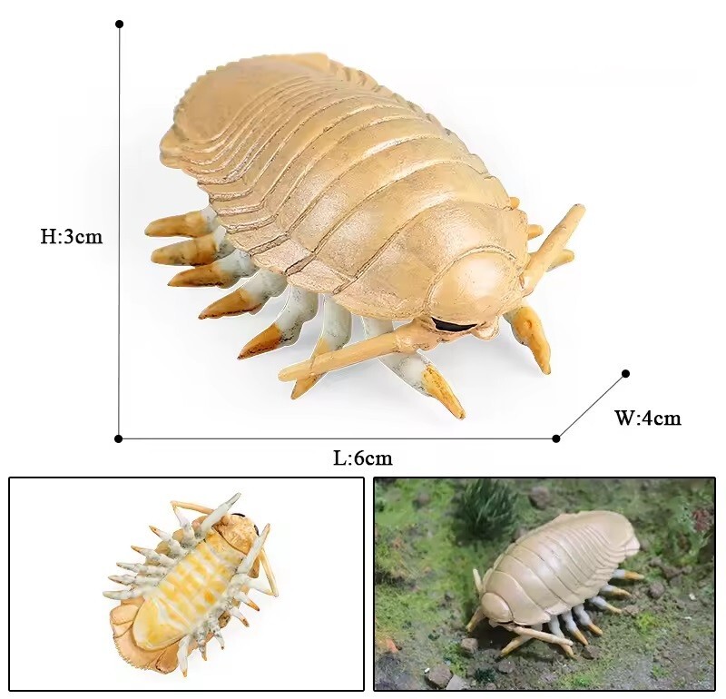 Giant Isopod Toy Action Figure Small Animal Figurine Doll Gift for Kids ...