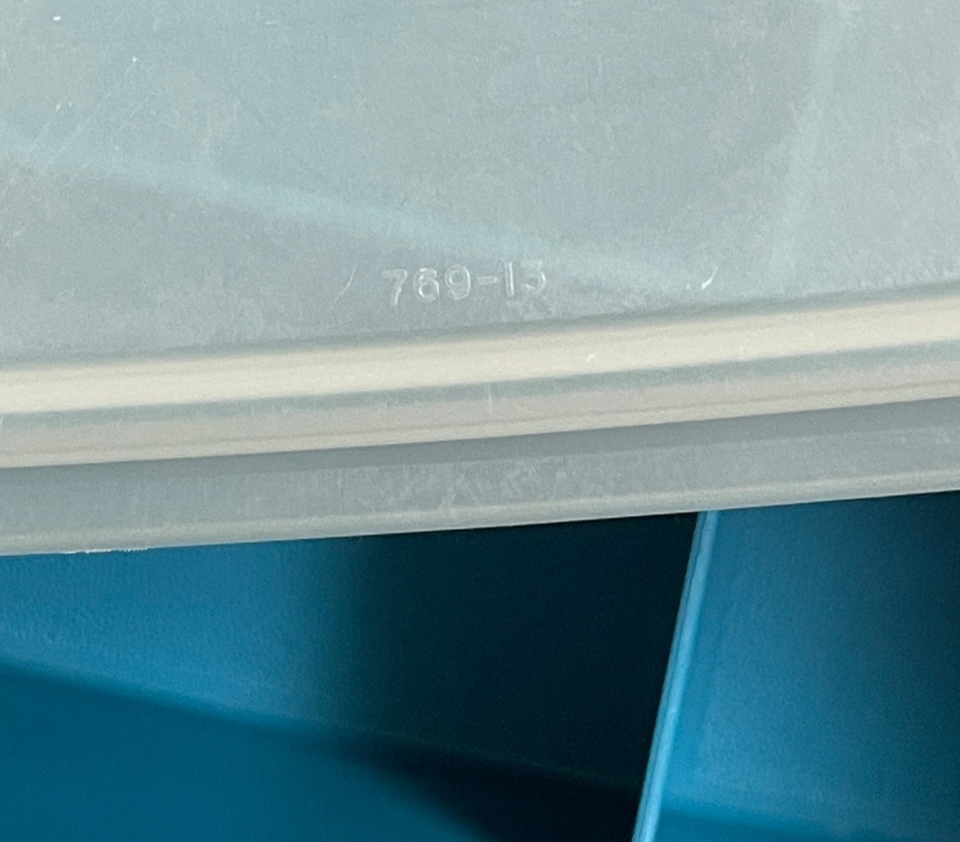 Vintage Tuppercraft Tupperware BLUE 767 Stow-N-Go Craft Storage Hobby ...