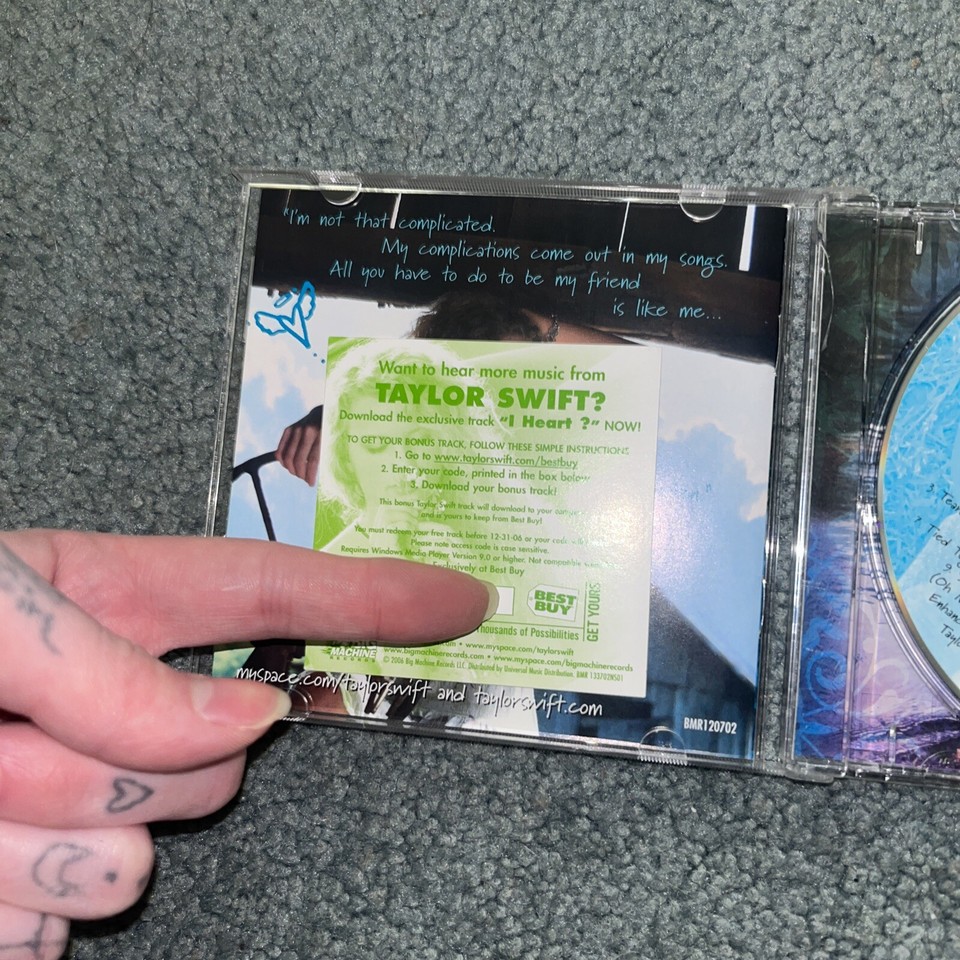 Taylor Swift Taylor Swift 2006 BEST BUY EXCLUSIVE W/DOWNLOAD INSERT ...