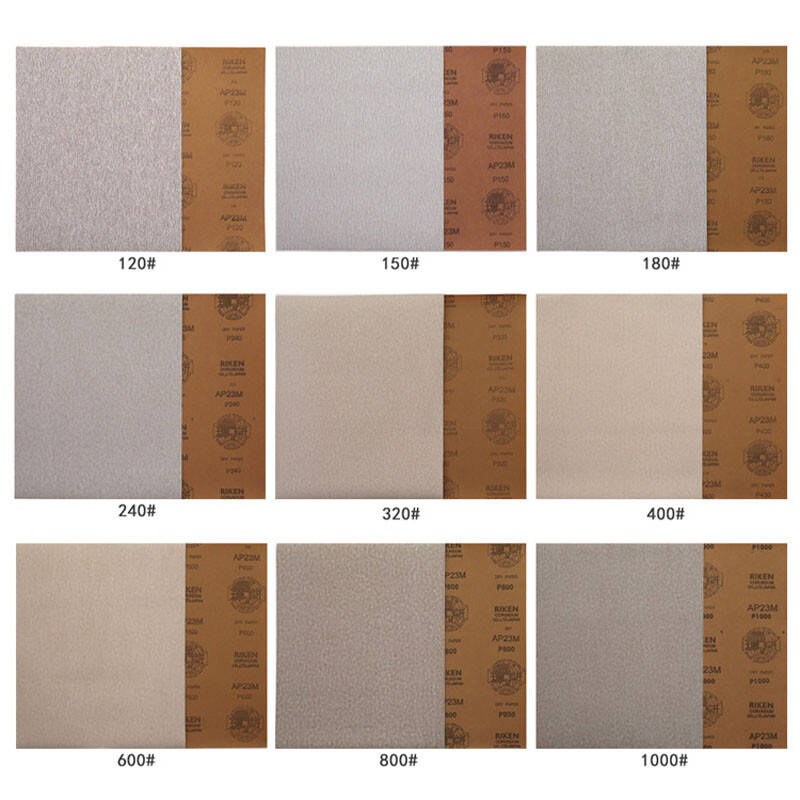 230x280mm Sandpaper Abrasive Sheets Sand Paper P120-P1000 Car Paint ...