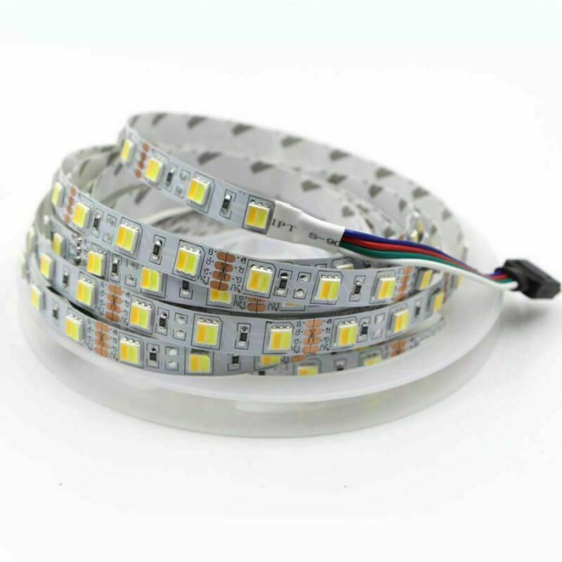 SMD 5050 RGB CCT LED Strip Waterproof DC 12V 24V CCT RGBW/WW string ...