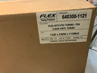 Flex Tubing Product ELEX GP75 PVC TUBING CLEAR 640300-1121 | eBay
