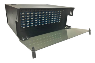 144 Port LCUPC Singlemode 4RU RackMount Fiber Patch Panel Enclosure ...