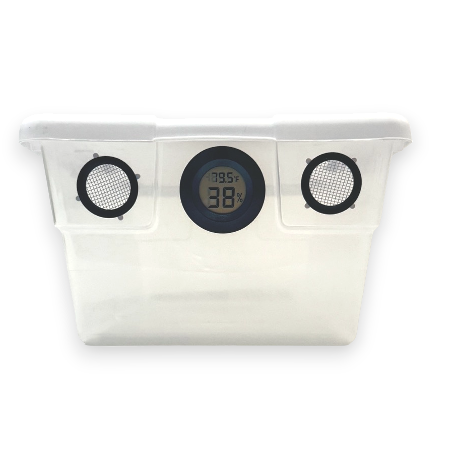 Vented Vivarium 6 Qt Hygrometer Isopod Terrarium Reptile Enclosure ...