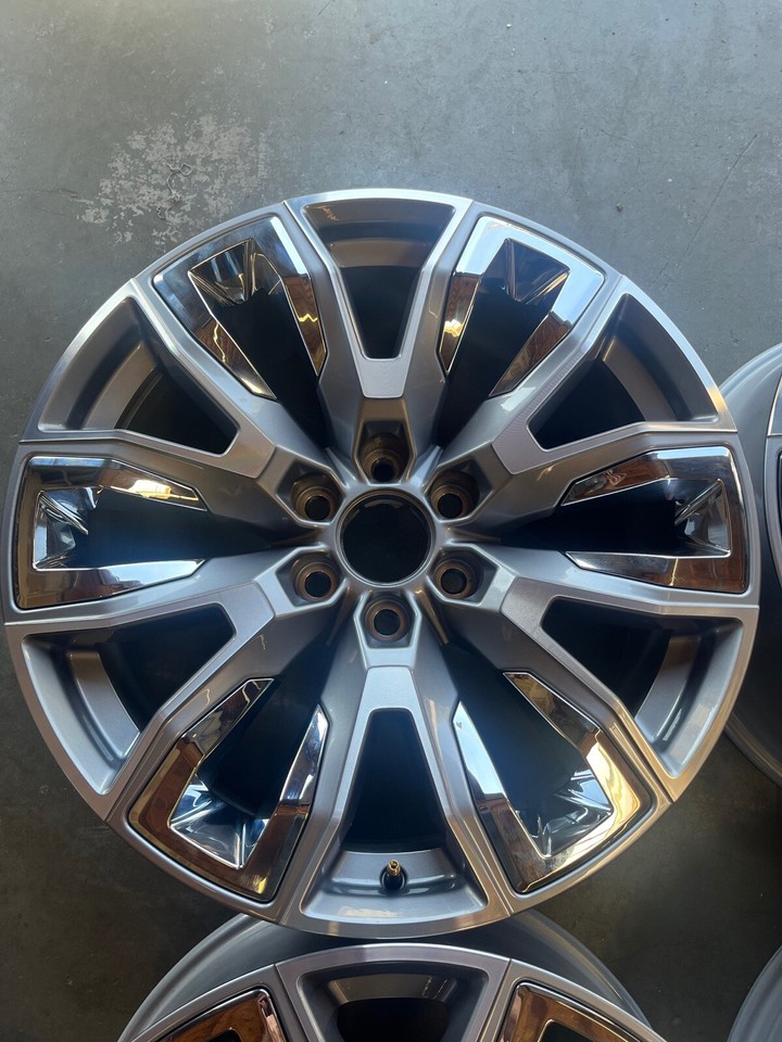 OEM 22” 2023 GMC/Chevy Factory Wheels Rims SET w/ Inserts 84775276 ...