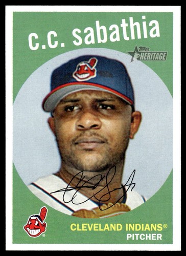 2008 Topps Heritage #232 C.C. Sabathia Cleveland Indians | eBay