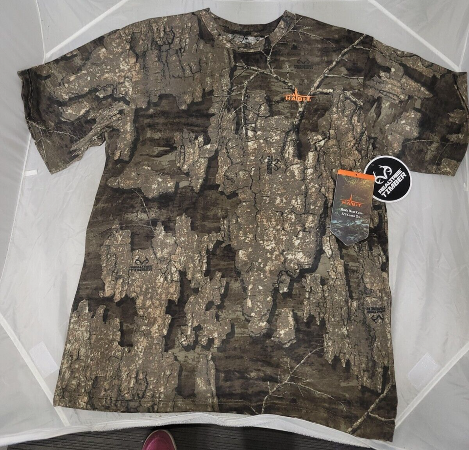 Habit Men's Bear Cave Camo Short Sleeve Tee (in 3 different colors) | eBay