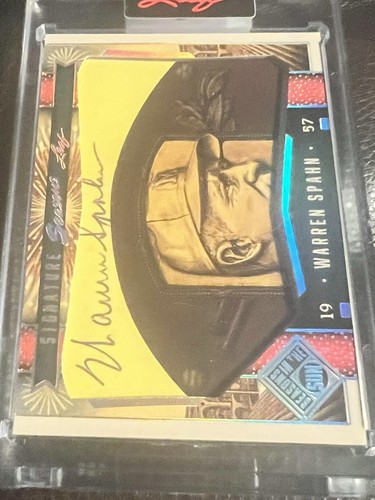 Warren Spahn 2025 Leaf Seasons in the Sun Cut Signature Auto Card GOLD ...