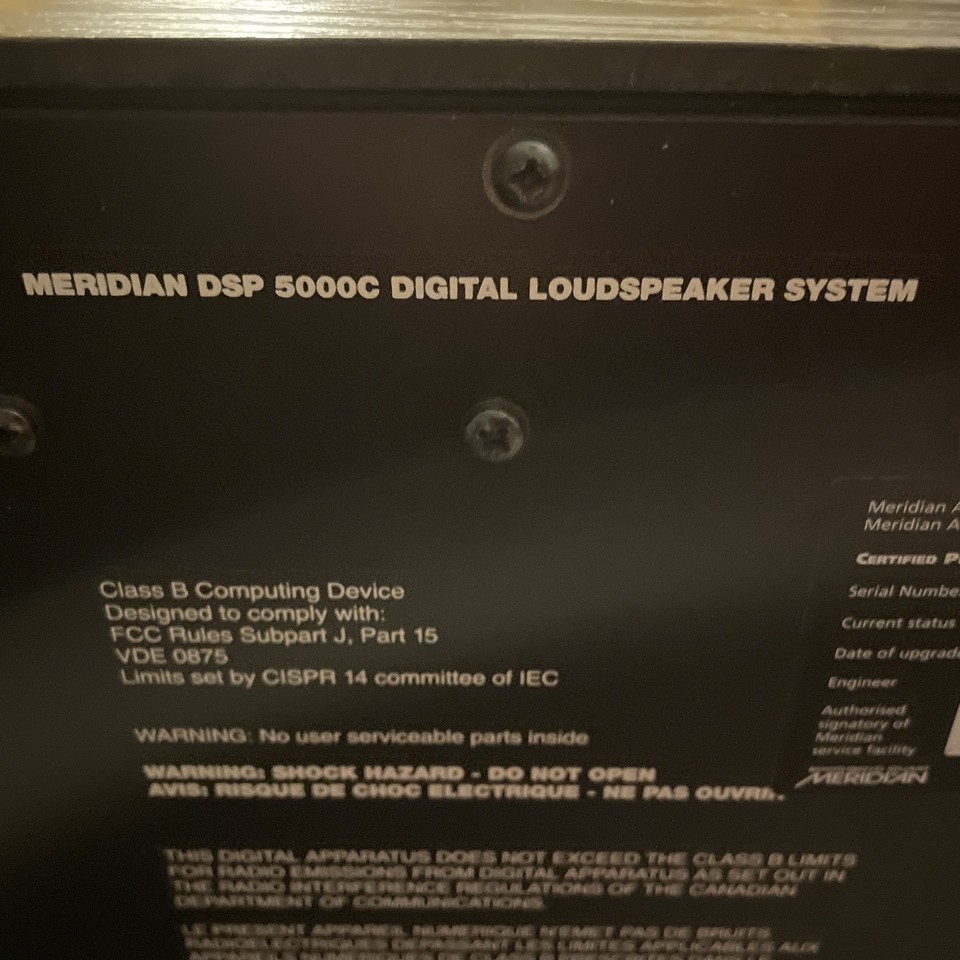 Meridian DSP-5000C Active Centre Channel AV Speaker | eBay UK