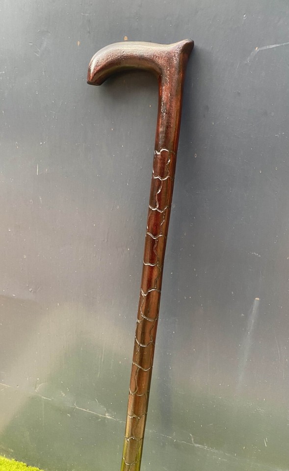 Maasai Walking Stick Rosewood Cane Samburu Design Walking Stick | eBay