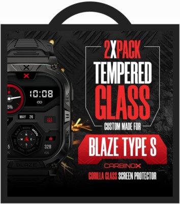 CARBINOX Tempered Glass Screen Protector For Carbinox BLAZE Model S 2 ...