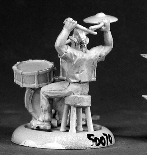 Reaper Miniatures 50070 Toad Punk Rock Drummer - Chronoscope Metal Mini ...