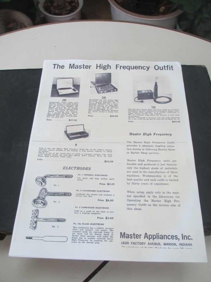 Vintage Tesla Violet Ray MASTER Working Tested 3 Electrodes ...