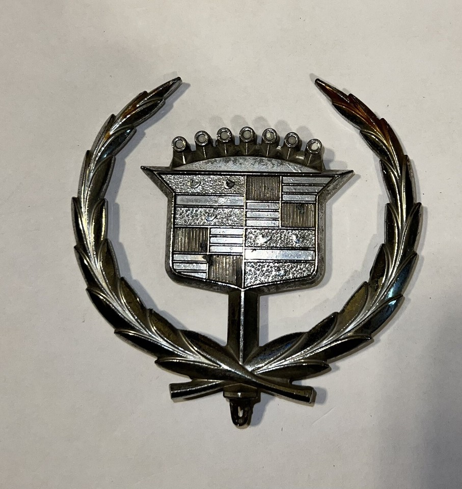 Vintage 1970s Cadillac Emblem Large Chrome Hood Ornament | eBay