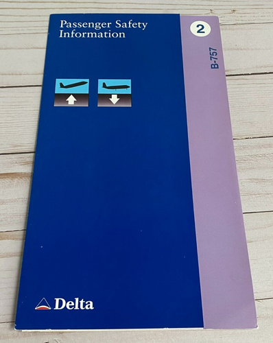 Delta Airlines Boeing 757 Safety Card - 12/02 | eBay