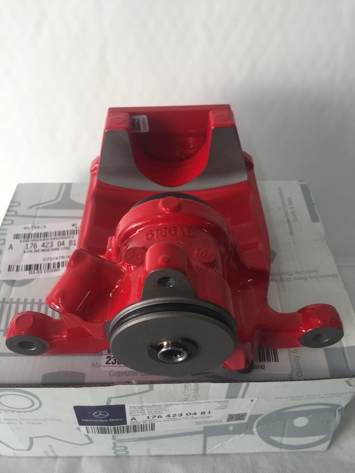 NEW Genuine Mercedes W176 A-Class RH REAR A45 AMG RED Brake Caliper ...