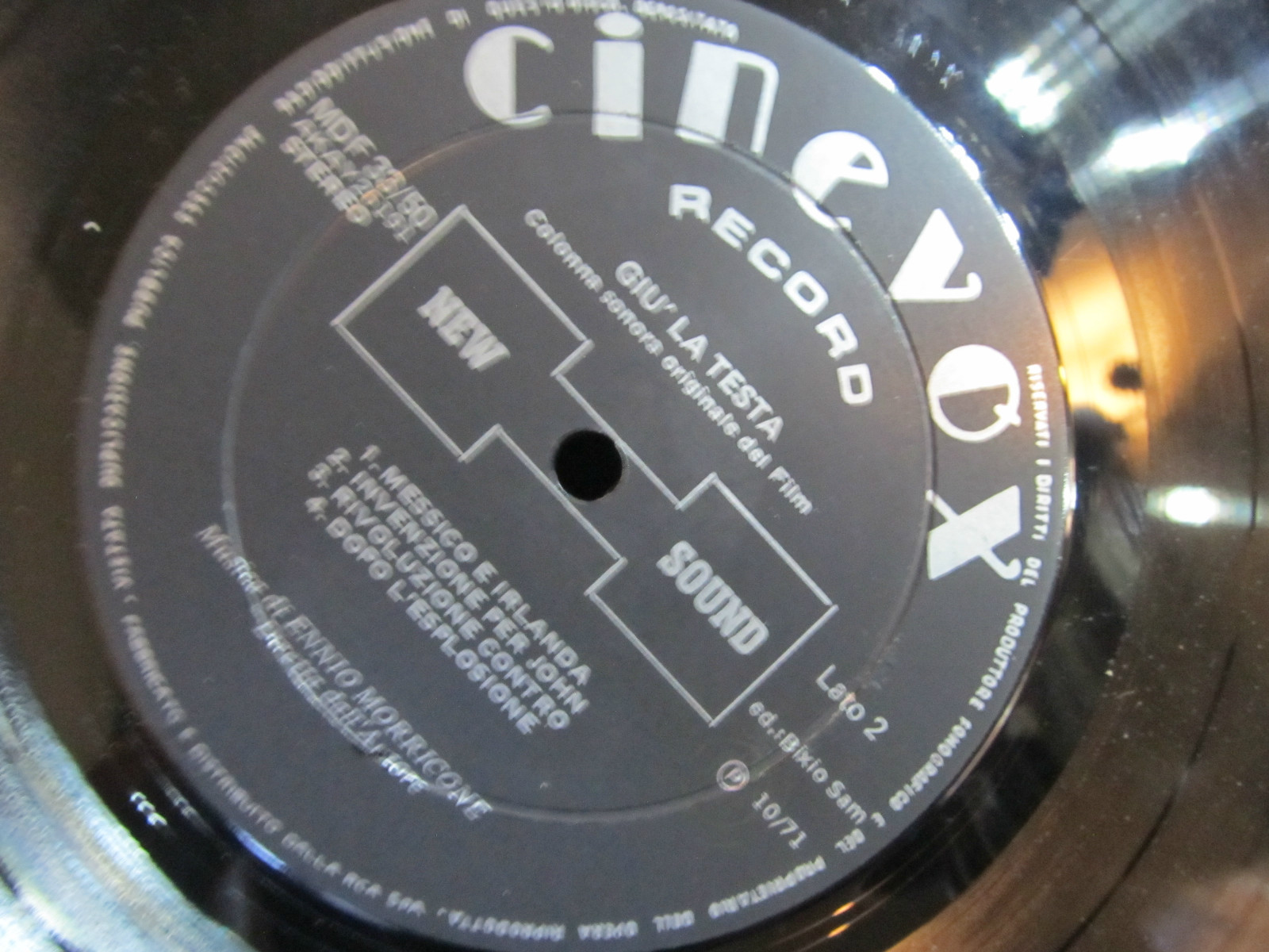 Giù La Testa Ennio Morricone Giu Italy Soundtrack LP Cinevox '71 duck ...