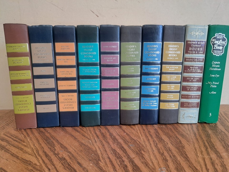 Readers Digest Condensed Books Lot of 10 - Decorative Covers - Staging ...