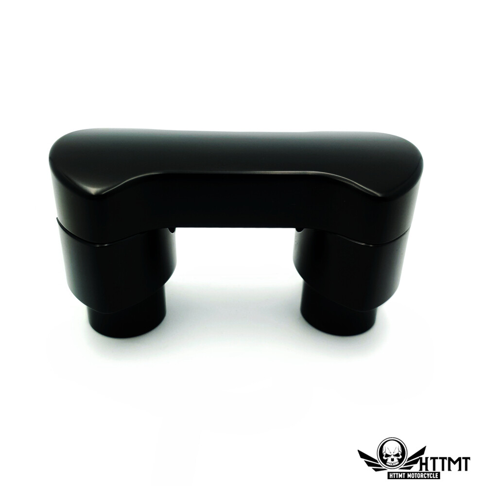 1" 1 inch Hefty Handlebar Riser/Top Clamp Kit Black 2" Tall For Harley ...