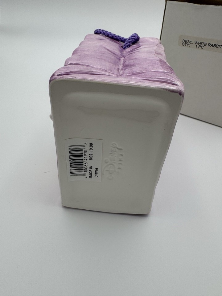 Vintage Disney Alice In Wonderland Ceramic Bag White Rabbit Easter ...