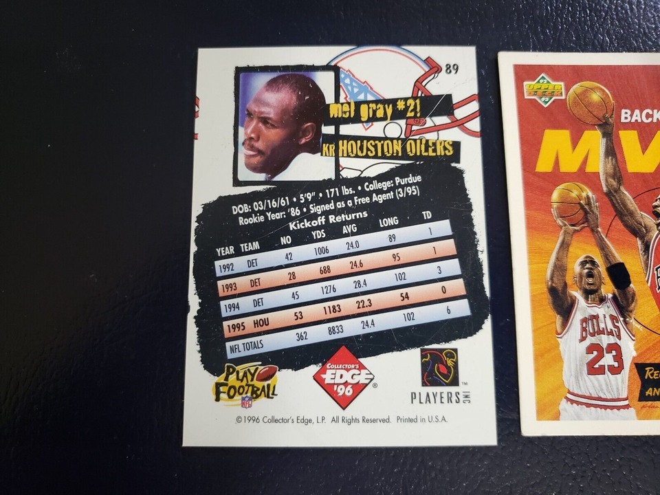 Mel Gray Houston Oilers NFL 1996 Collector's Edge Prism Oddball | eBay