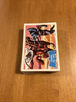 1966 A&BC Batman Blue Bat Cowl Back Rare 41/44 Card Set VG/FAIR CS60 | eBay