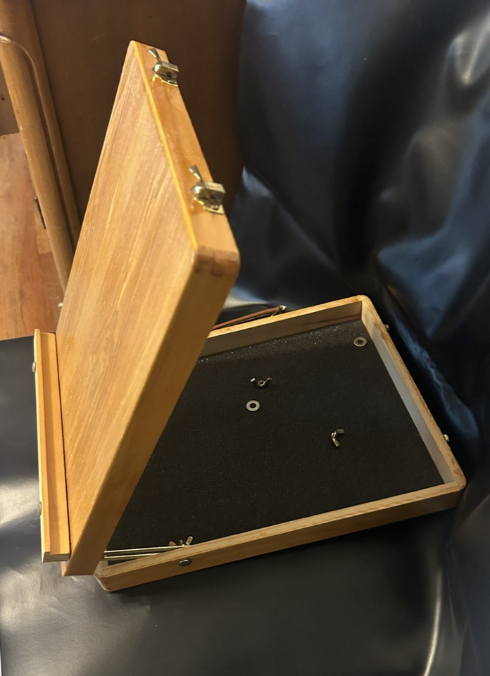 Portable Wooden Box Art Painting Easel Carrying Case | eBay