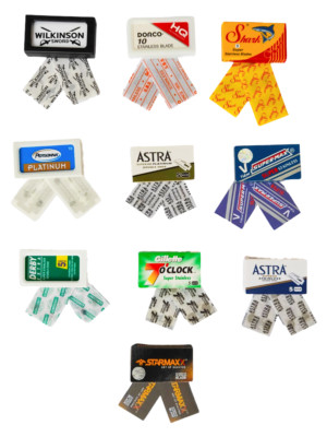 Double Edge Razor Blade Sample Pack For Beginners (2x each) | eBay