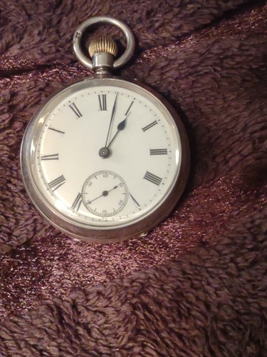 Antique Sterling Silver Pocket Watch Hallmarked Thomas Peter Hewitt ...