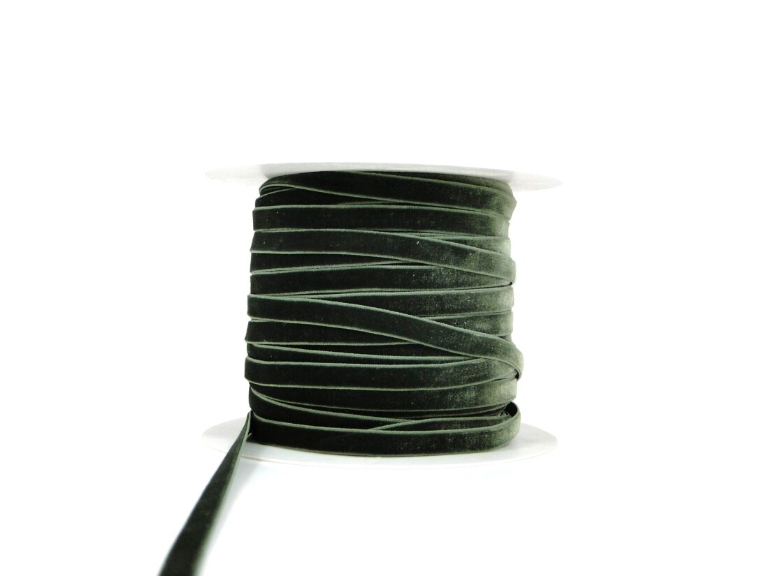 9mm Velvet Elastic Ribbon Flat Stretch Velvet Elasticated x 1 Meter (23 ...