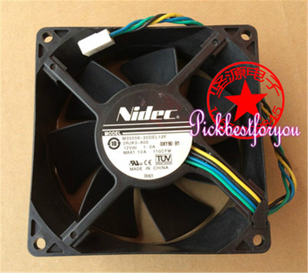 Nidec M35556-35DEL12F 12V 10.A 2RJK3-A00 MAX1.10A cooling fan #M3452 QL ...