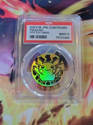 Pokemon Pikachu Capsule Vending Series 2020 Graded Coin PSA 9 | eBay