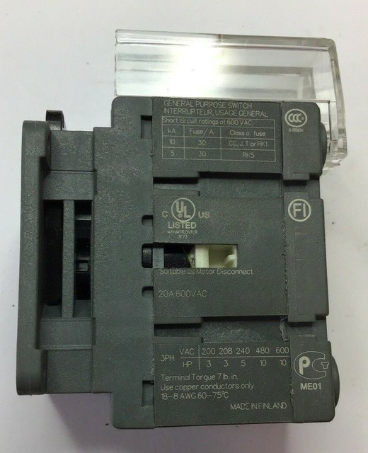 ABB OT16FT3 Disconnect & Selector Switch 3 Phase for sale online | eBay