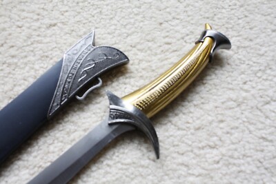 S1204 MINIATURE MOVIE ORCRIST SWORD KNIFE LETTER OPENER W/ BLACK ...