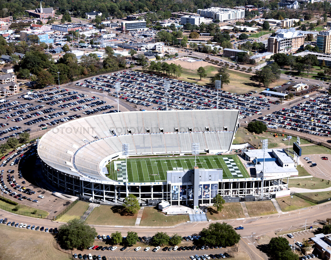 JACKSON STATE TIGERS Football Photo Picture VETERANS MEMORIAL STADIUM ...