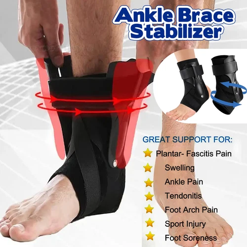 Foot Drop Ankle Brace Splint Orthotics Fracture Sprain Support Strap ...