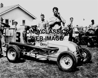 1945 INDIANAPOLIS RACEWAY PARK TREVIS OFFY MIDGET SPRINT CAR PHOTO INDY ...