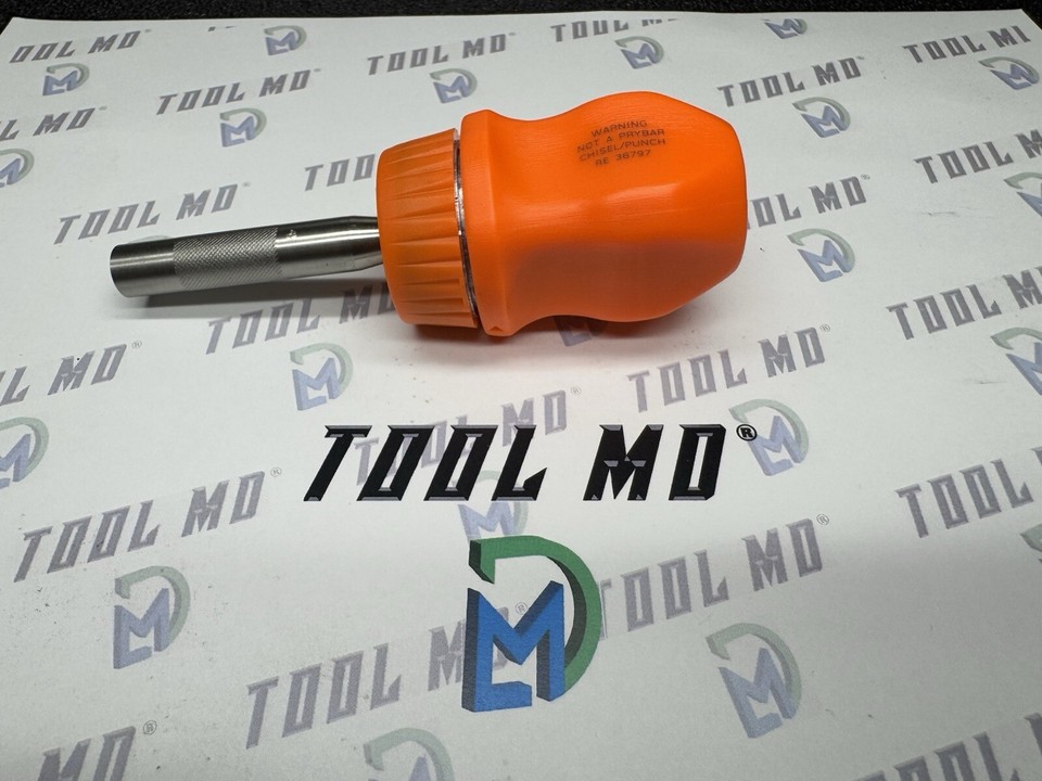 Snap-on Tools USA NEW ORANGE Stubby Hard Handle Ratcheting Screwdriver ...