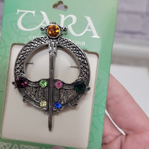 NEW Tara Solvar Irish Viking Celtic Pennanular Brooch Pin Silver ...