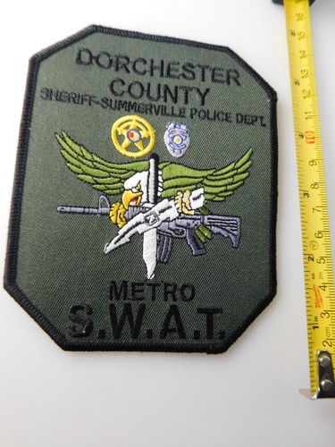 DORCHESTER COUNTY SHERIFF METRO SWAT PATCH SHOULDER CREST SC POLICE COLLECTOR | eBay