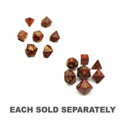 Officially Licensed Sharp-edged D7 Die Set Dice Glitter Polyhedral (7 ...