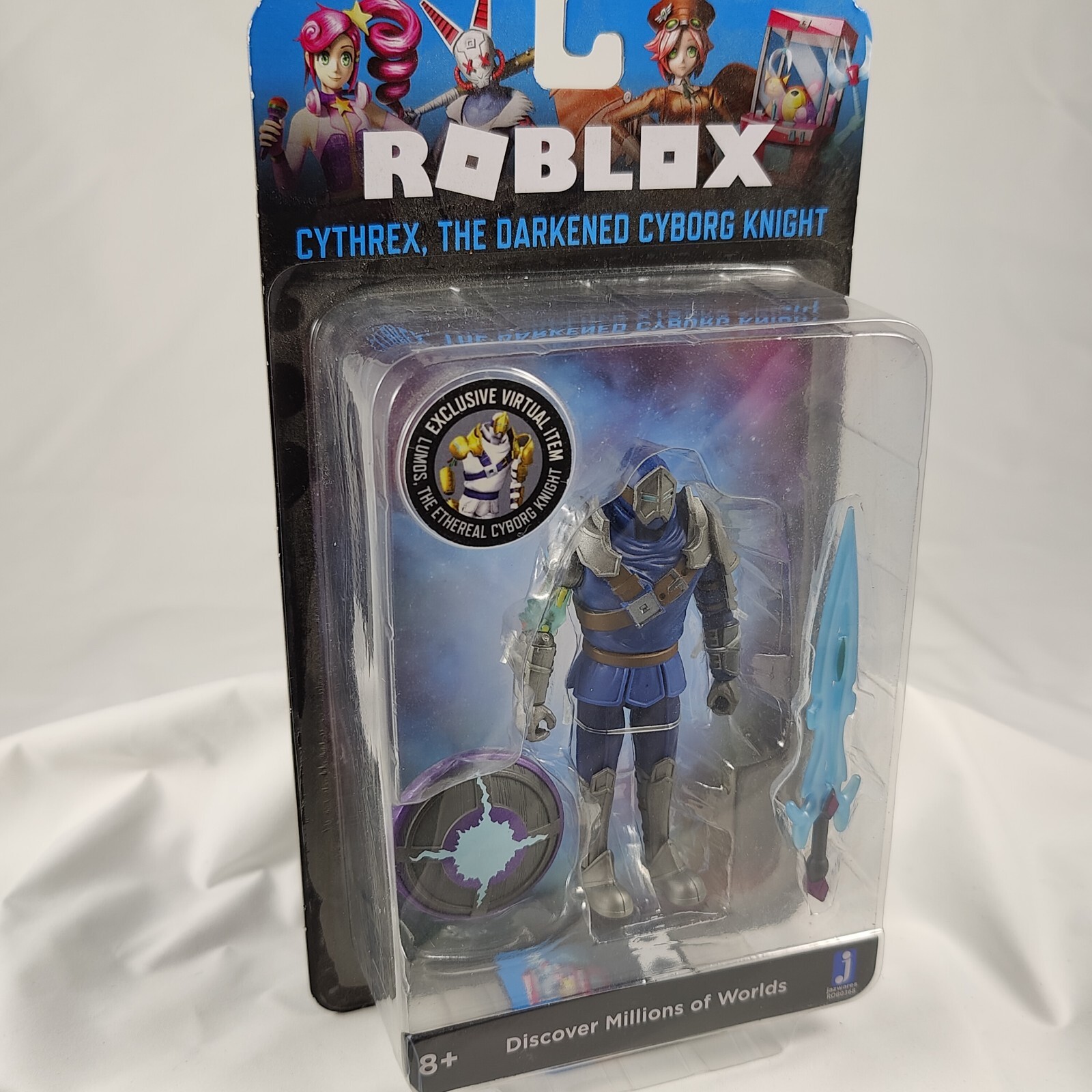 ROBLOX Cythrex The Darkened Cyborg Knight Figure Virtual Item Jan.29 21 ...