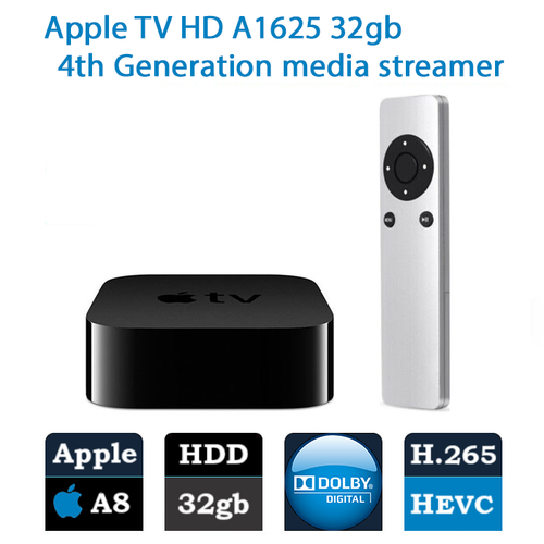 Apple TV HD A1625 32Gb 4th Generation Wireless Bluetooth 1080p Media ...