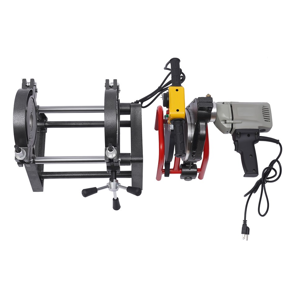 2 Clamps Manual Pipe Fusion Welder 63-200mm PE HDPE PB Pipe Welding ...