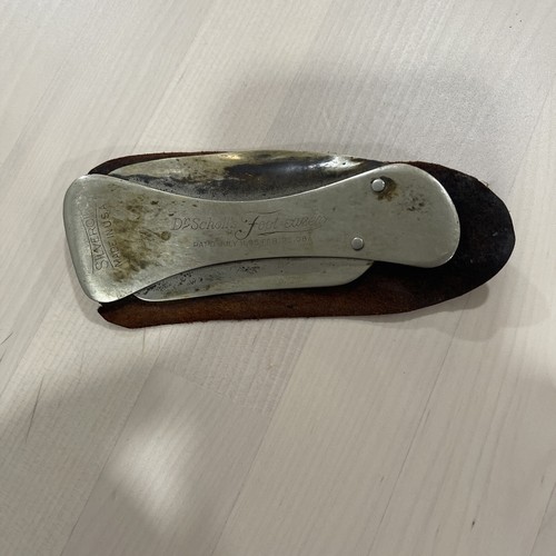 Vintage Dr. Scholl’s Foot Eazer Silveroid USA Arch Medical Leather Shoe ...