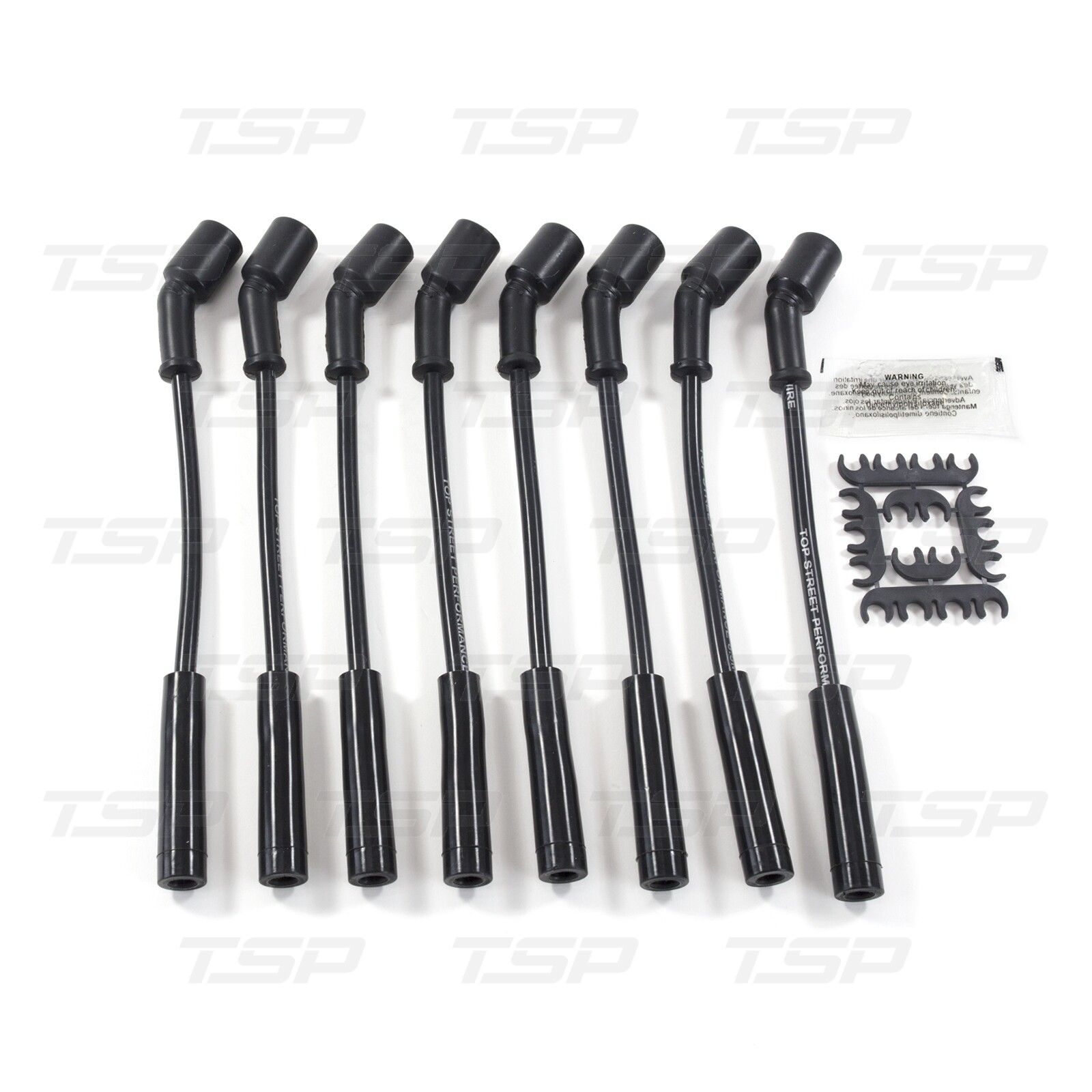 TSP UNIVERSAL GM LS 8.5MM BLACK IGNITION WIRES WITH 180° PLUG BOOTS | eBay